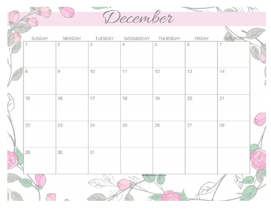 Printable December 2019 Portrait Calendar Free Free Printable Calendar